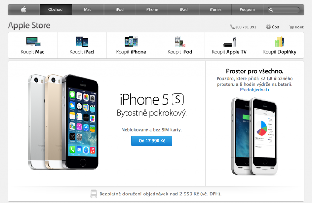 Apple Online Store má novou sekci "Koupit Doplňky" - AppleNovinky.cz